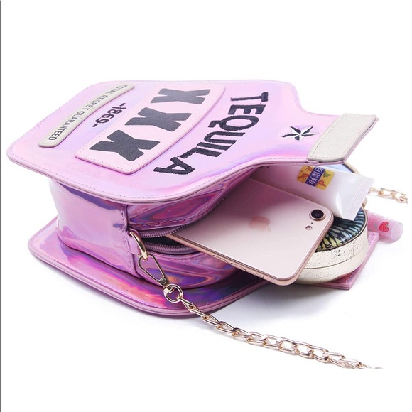 Dolls Kill | Bags | Holographic Takillya Bottle Purse | Poshmark